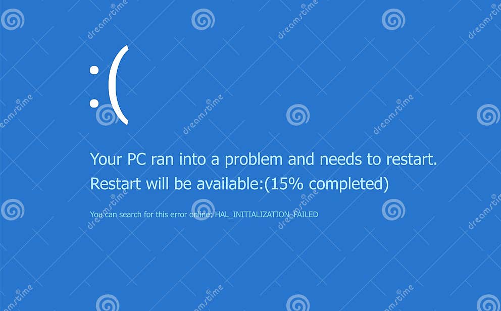 BSOD Screen Death Error System Crash. Computer Bluescreen Bsod ...