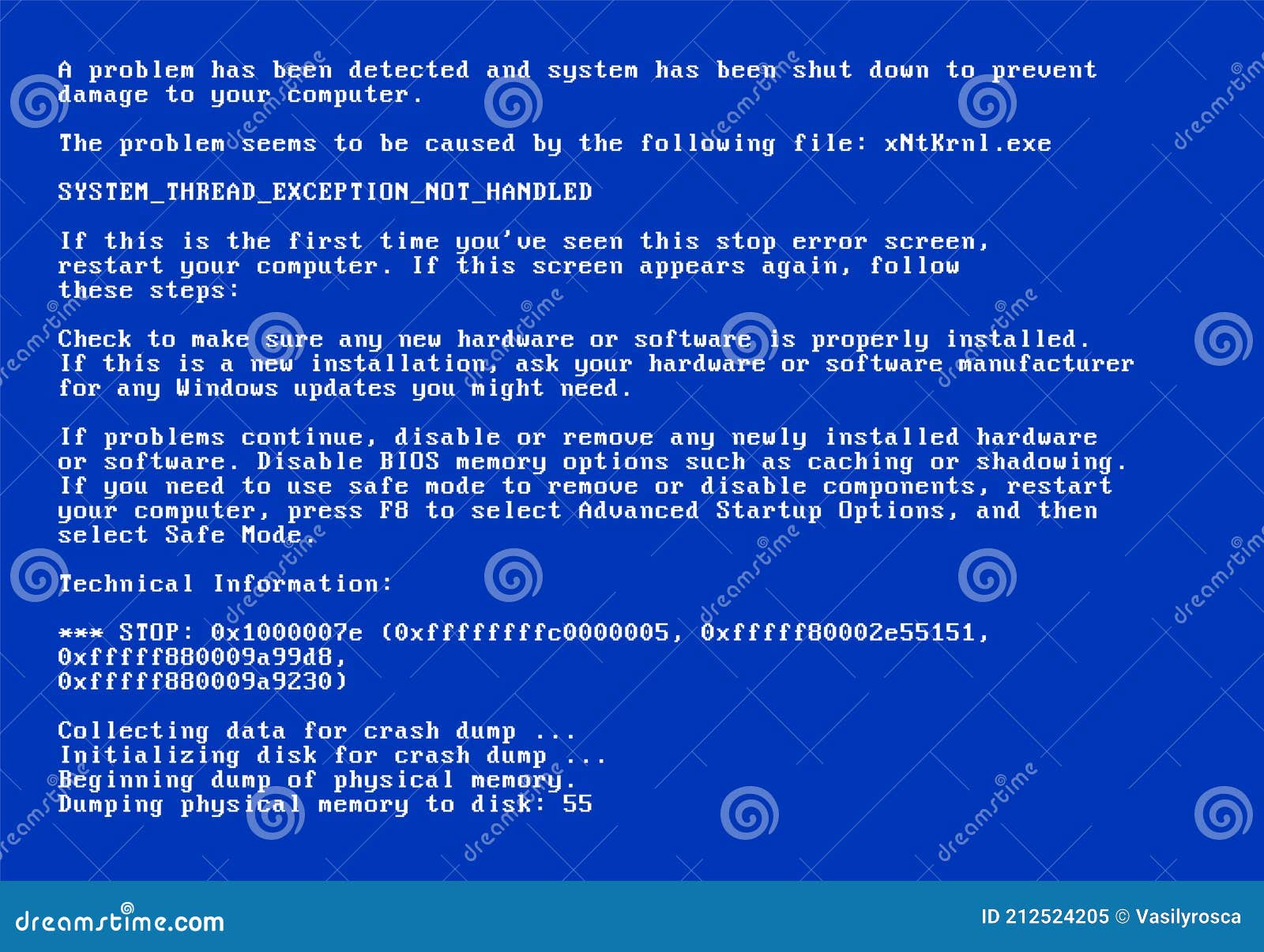 Bsod Screen Old 98 Error Crash Software. Pantalla Bluescreen Death System Pc Bug Bsod ...
