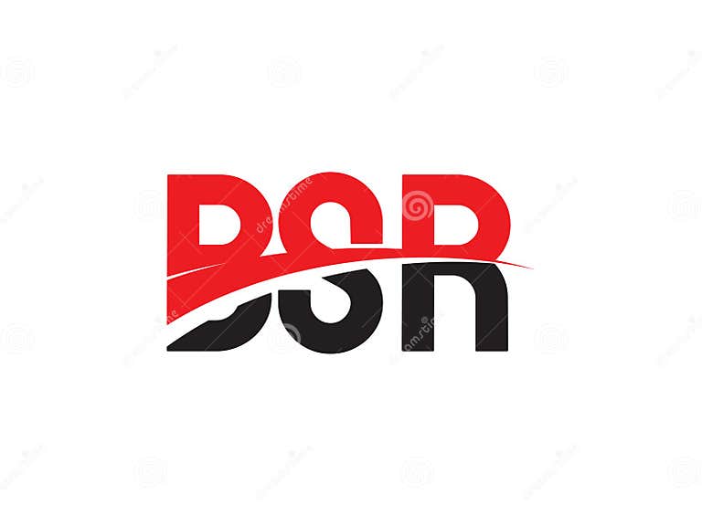 BSR Letter Initial Logo Design Vector Illustration Stock Vector ...