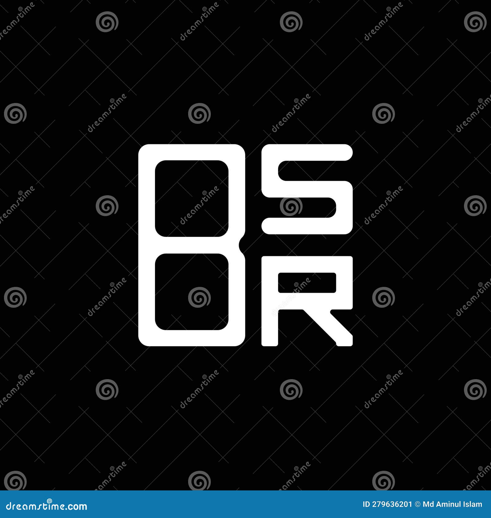 BSR Letter Logo Creative Design with Vector Graphic, BSR Stock Vector ...