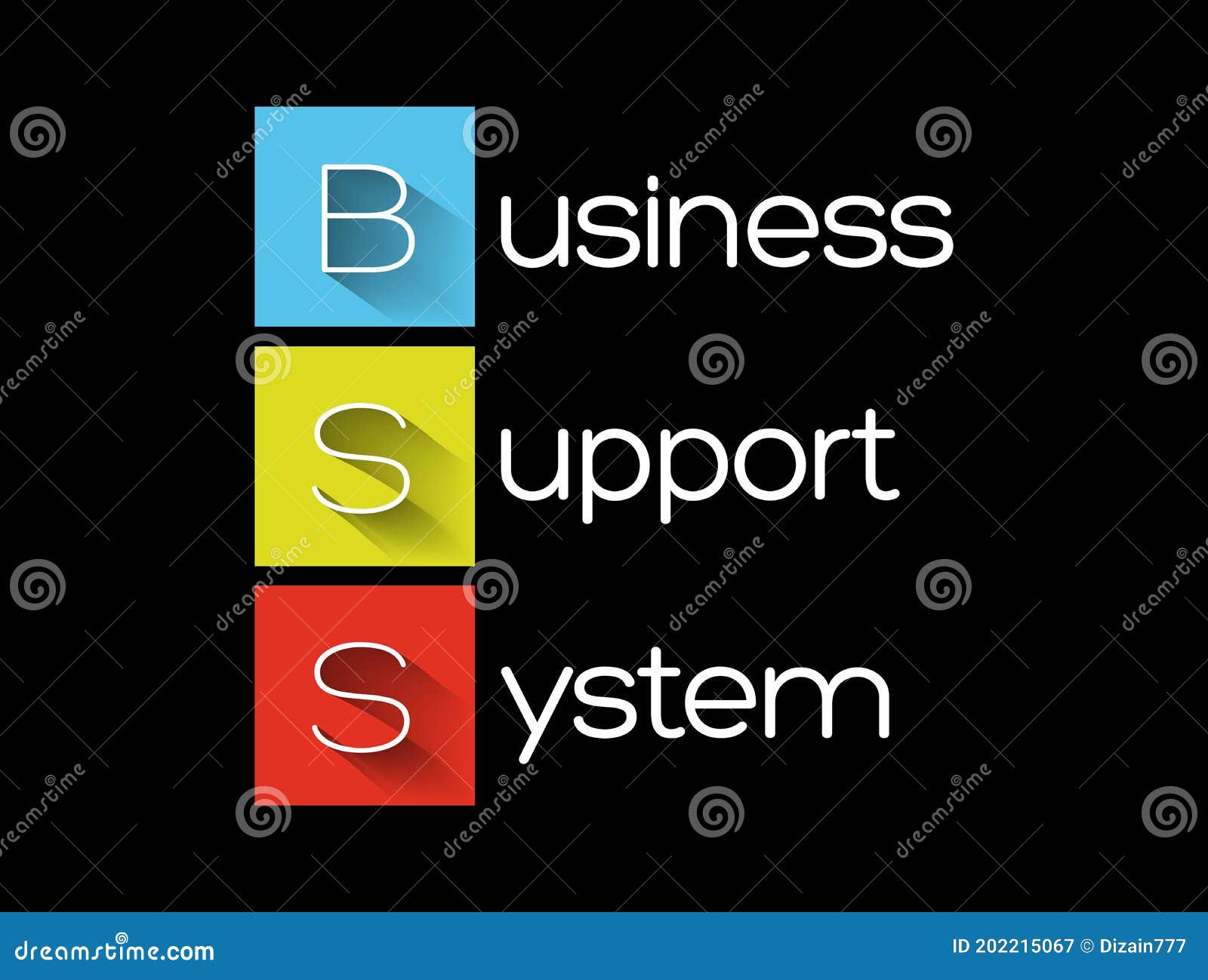 BSS - Business Support System Acronym Stock Illustration - Illustration ...