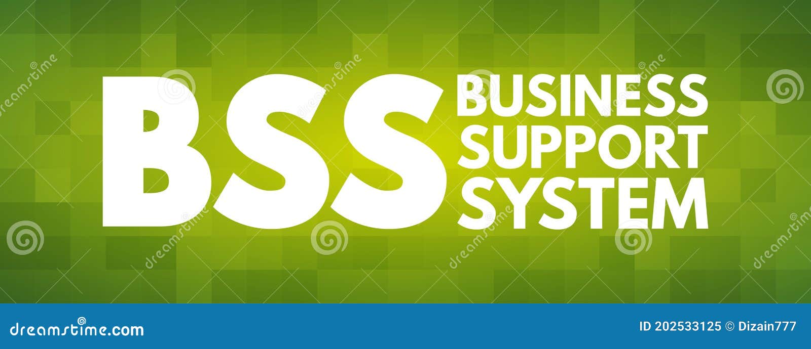 BSS - Business Support System Acronym Stock Illustration - Illustration ...