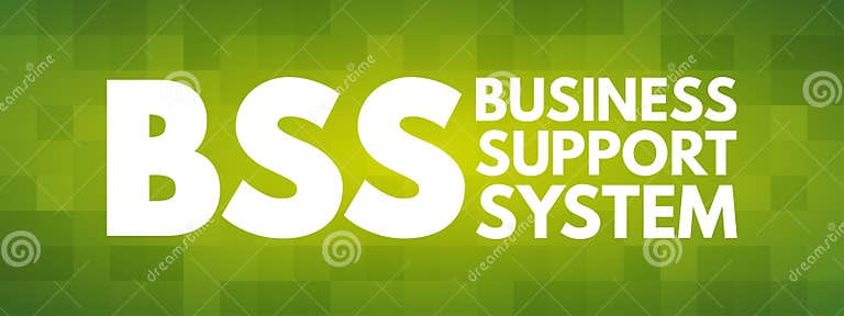 BSS - Business Support System Acronym Stock Illustration - Illustration ...