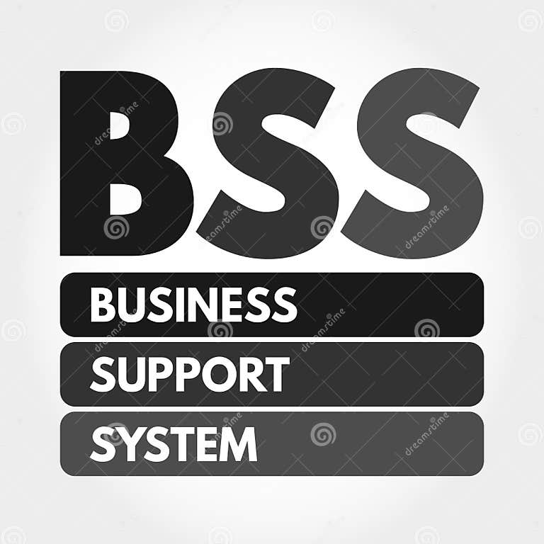 BSS - Business Support System Acronym Stock Illustration - Illustration ...