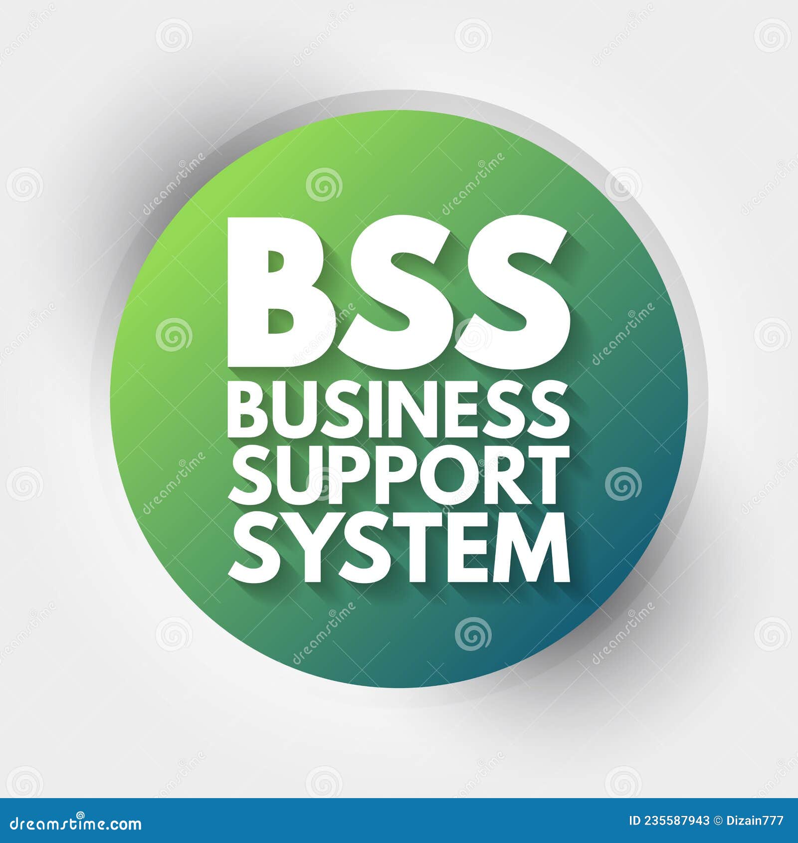 BSS - Business Support System Acronym, Business Concept Background ...