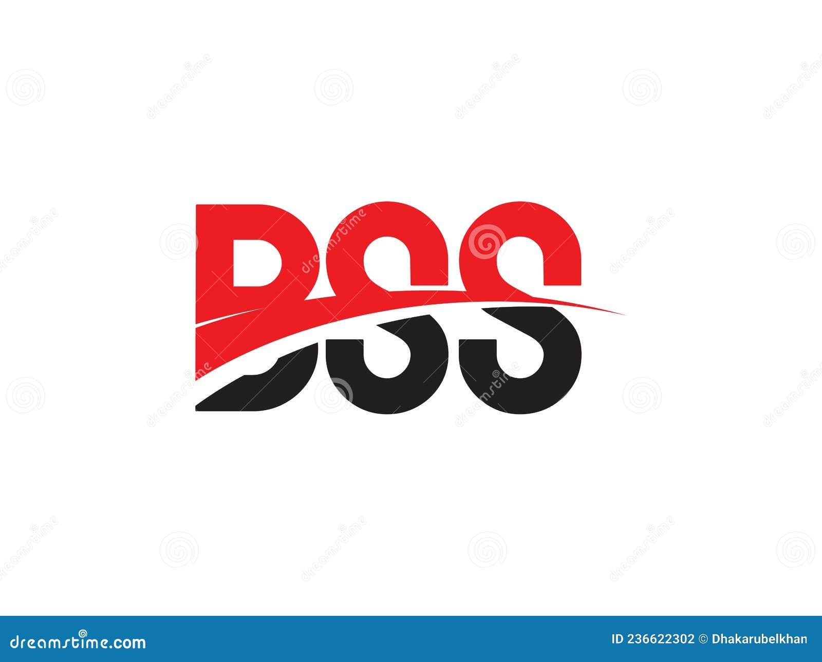 BSS Letter Initial Logo Design Vector Illustration Stock Vector ...