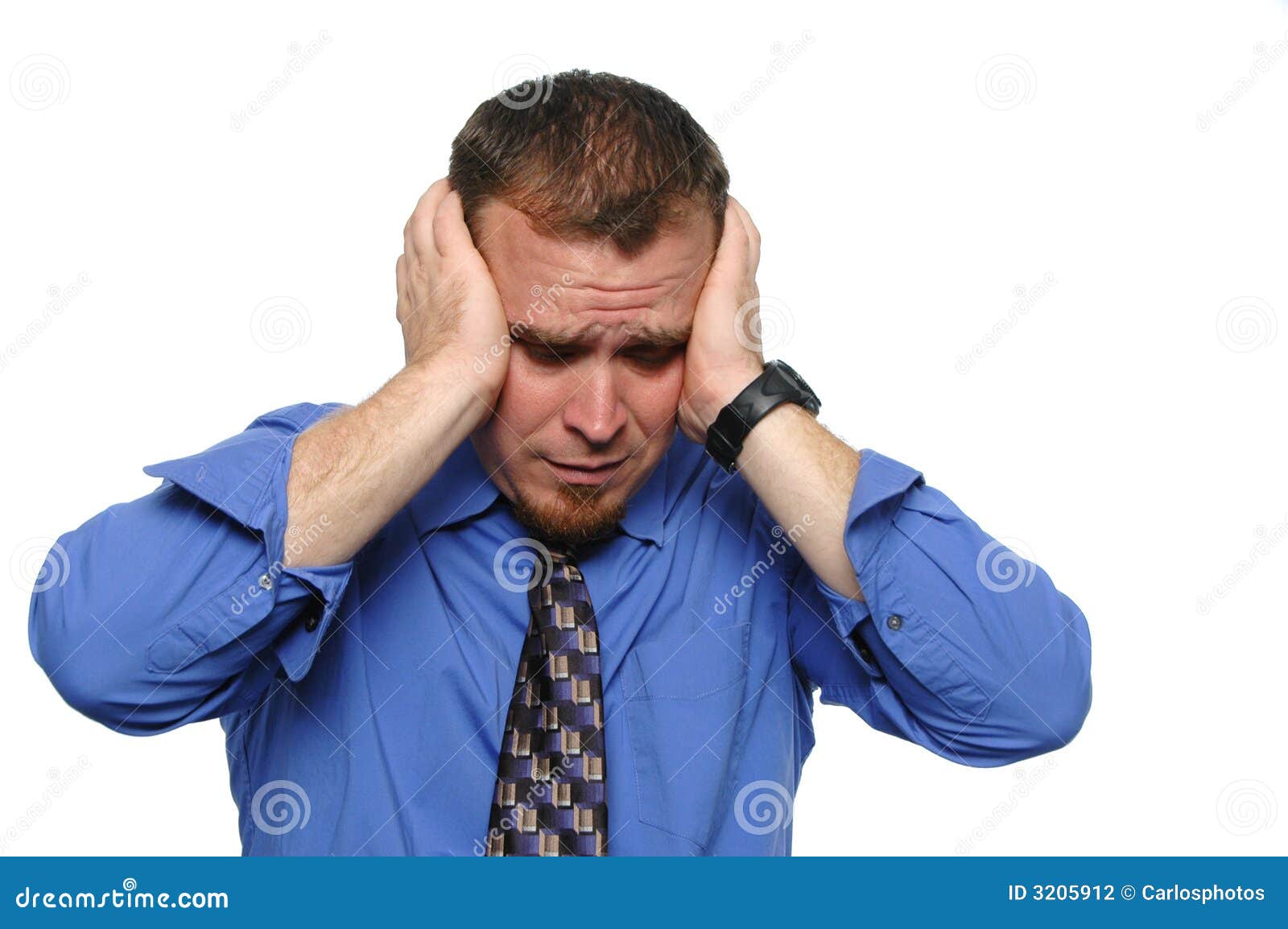 Bssinessman under stress stock photo. Image of salesman - 3205912