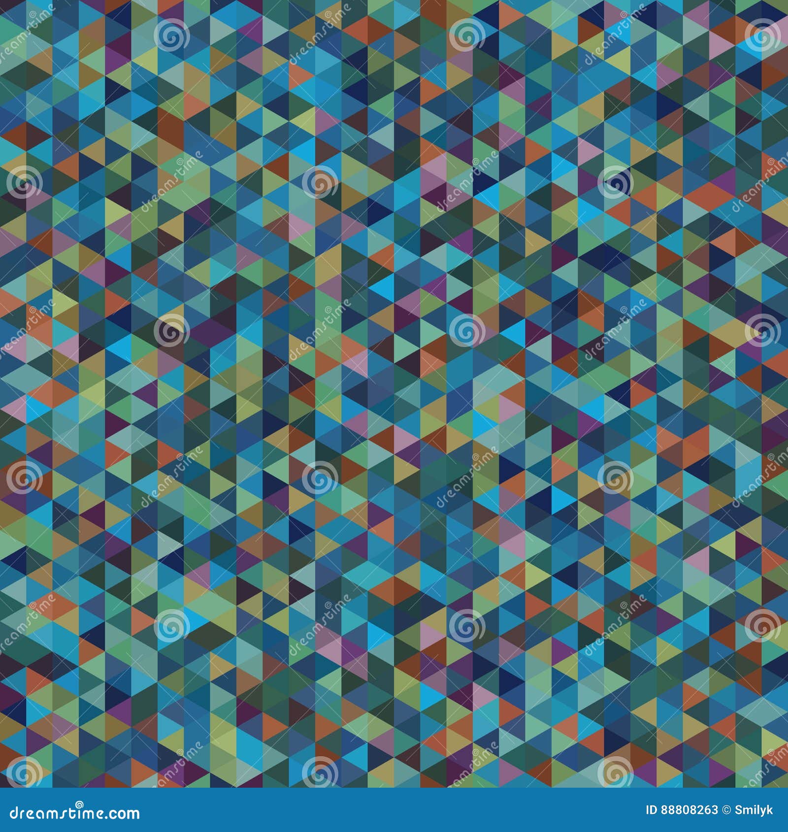 Bstract Geometric Seamless Pattern of Colored Triangles. Stock Vector ...