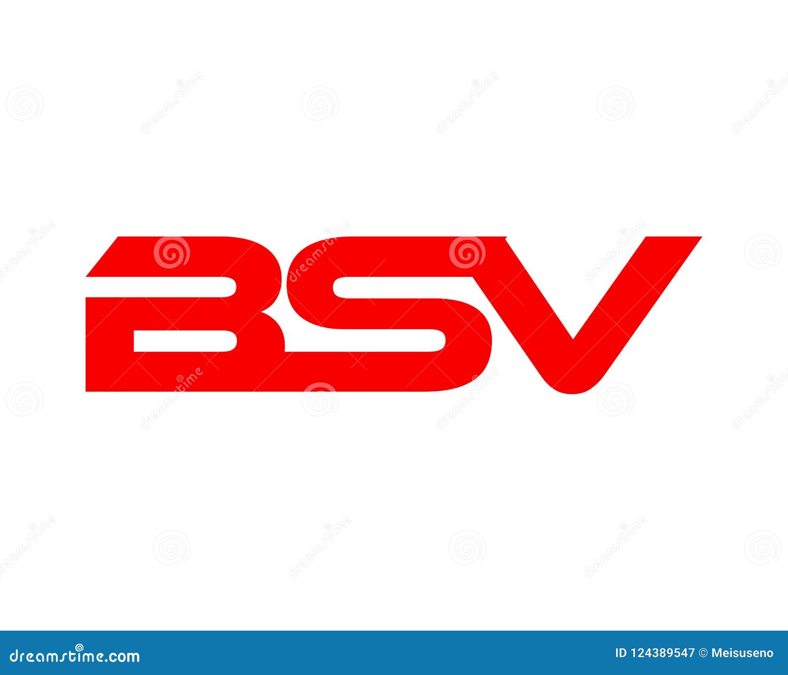 Bsv Letter Logo Cartoon Vector | CartoonDealer.com #124389547
