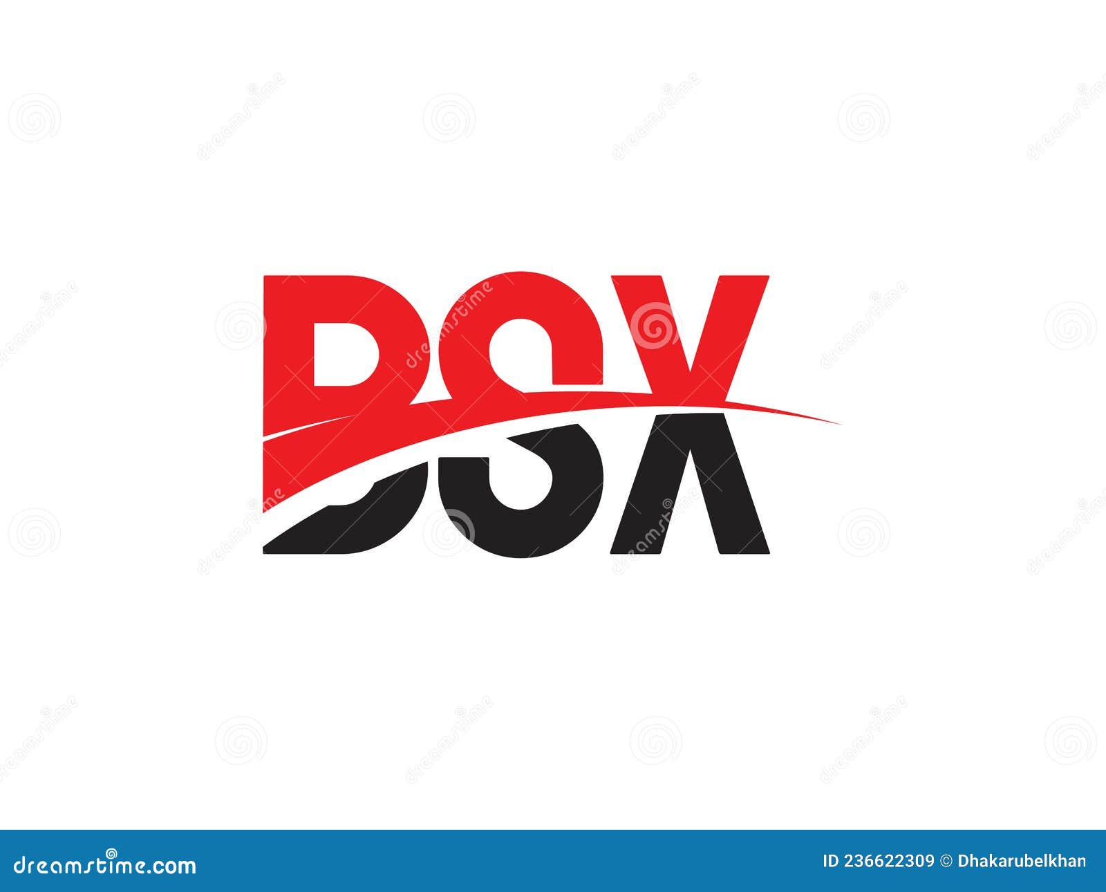 BSX Letter Initial Logo Design Vector Illustration Stock Vector ...