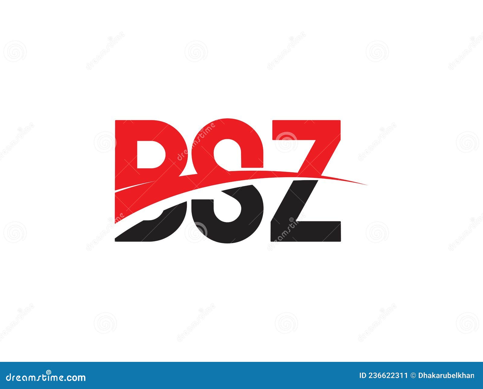 BSZ Letter Initial Logo Design Vector Illustration Stock Vector ...