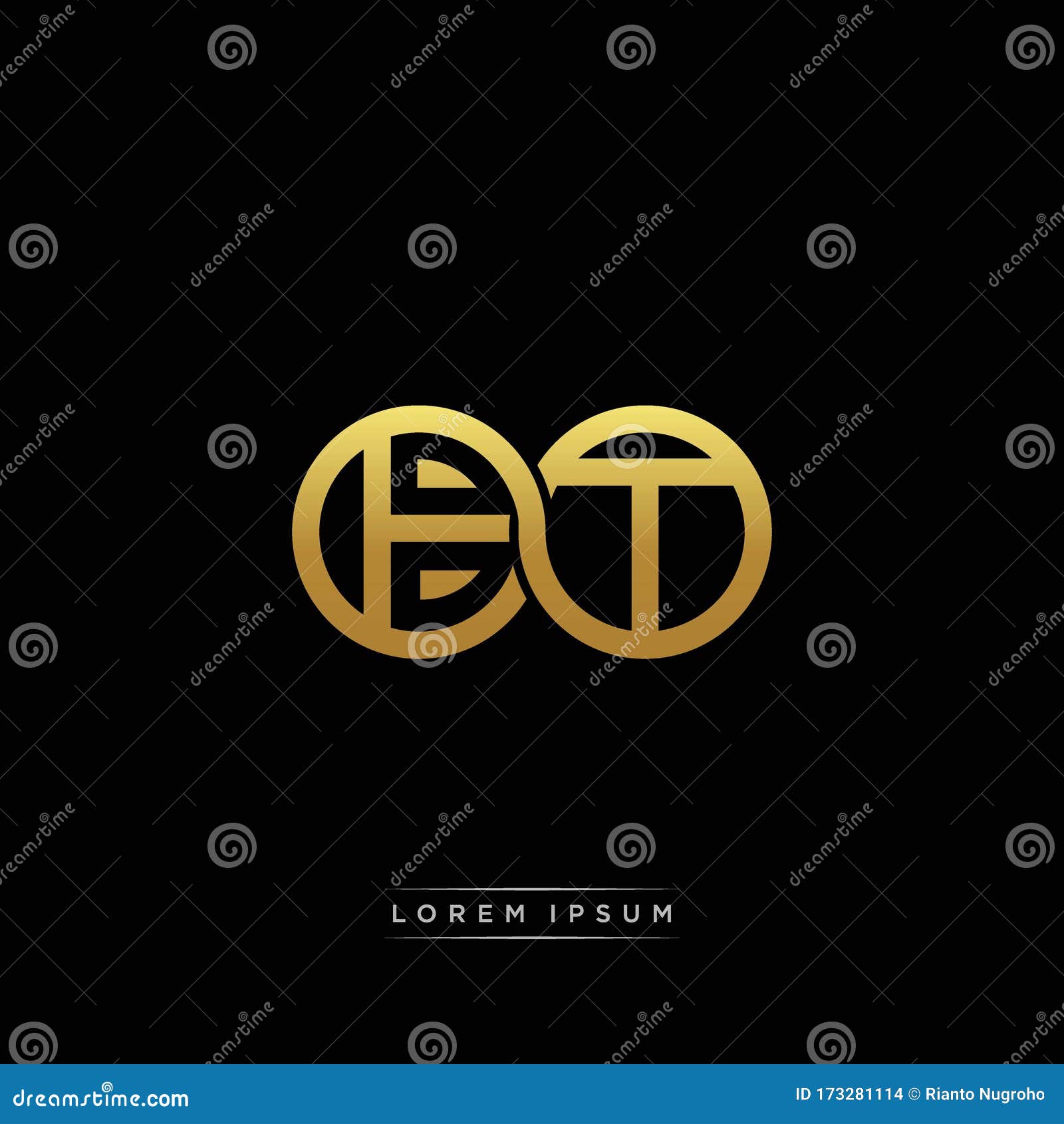 BT Initial Letter Linked Circle Capital Monogram Logo Modern Template ...