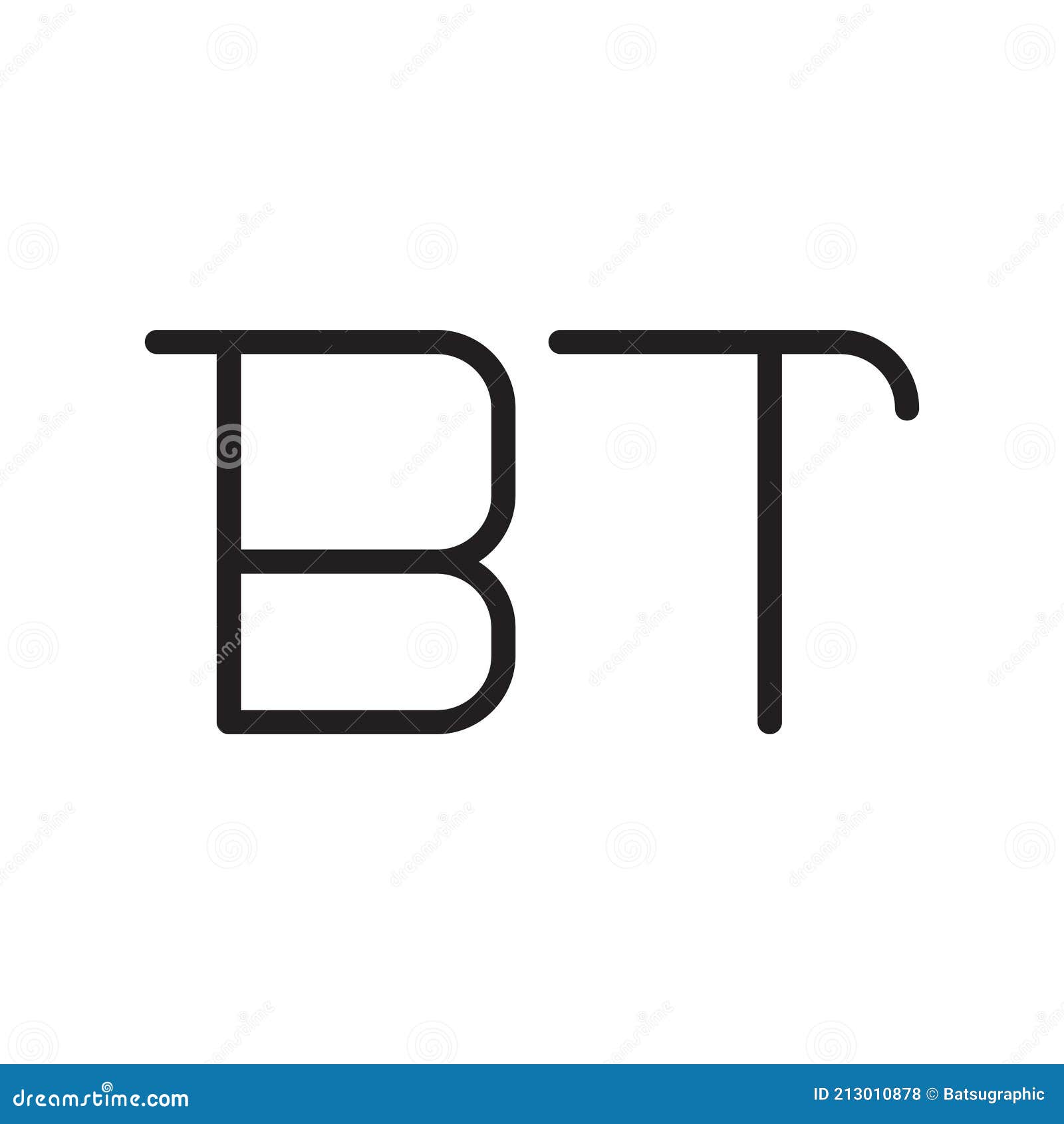 Bt Initial Letter Vector Logo Icon Stock Vector - Illustration of ...