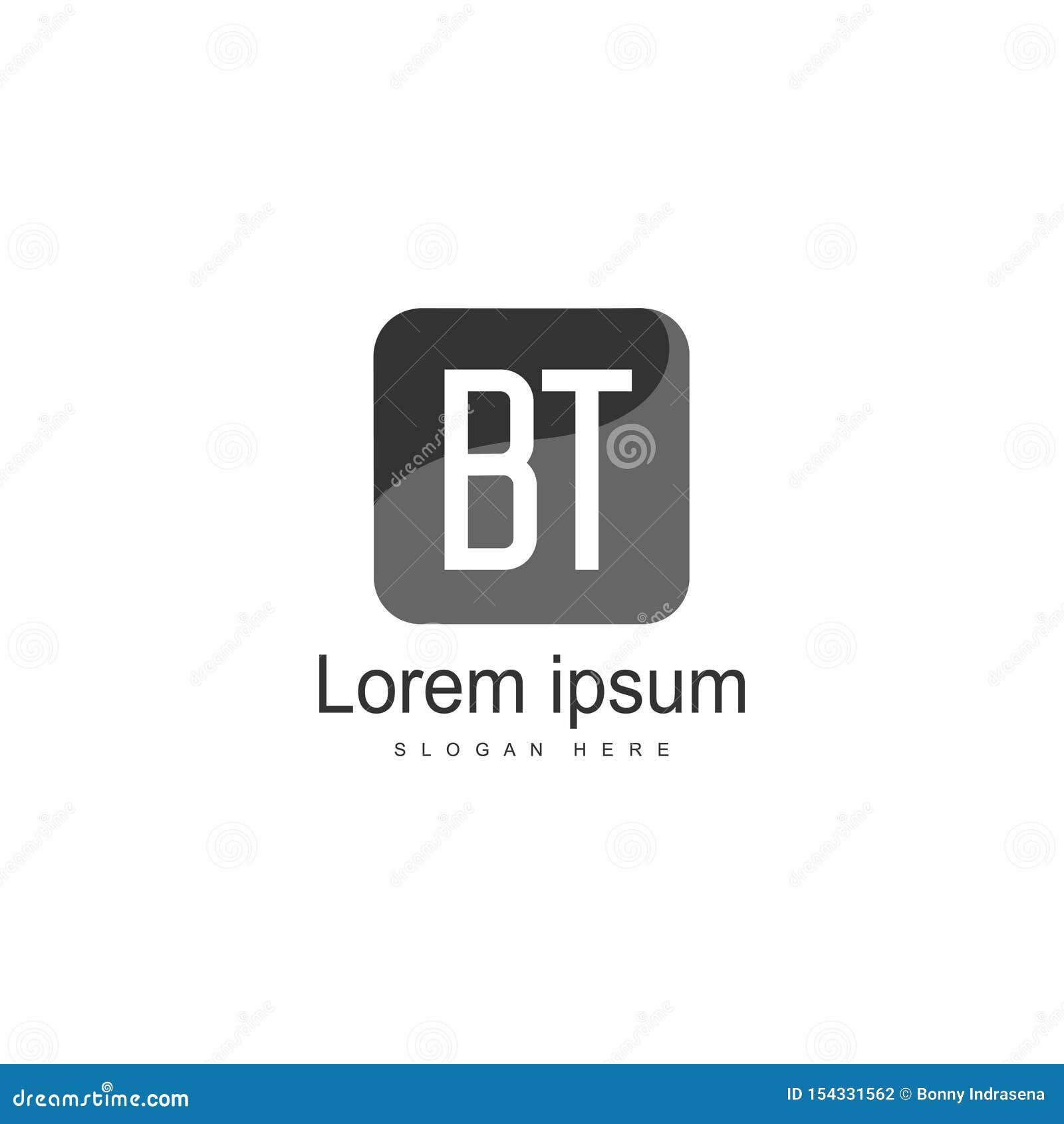 BT Letter Logo Design. Creative Modern BT Letters Icon Illustration ...
