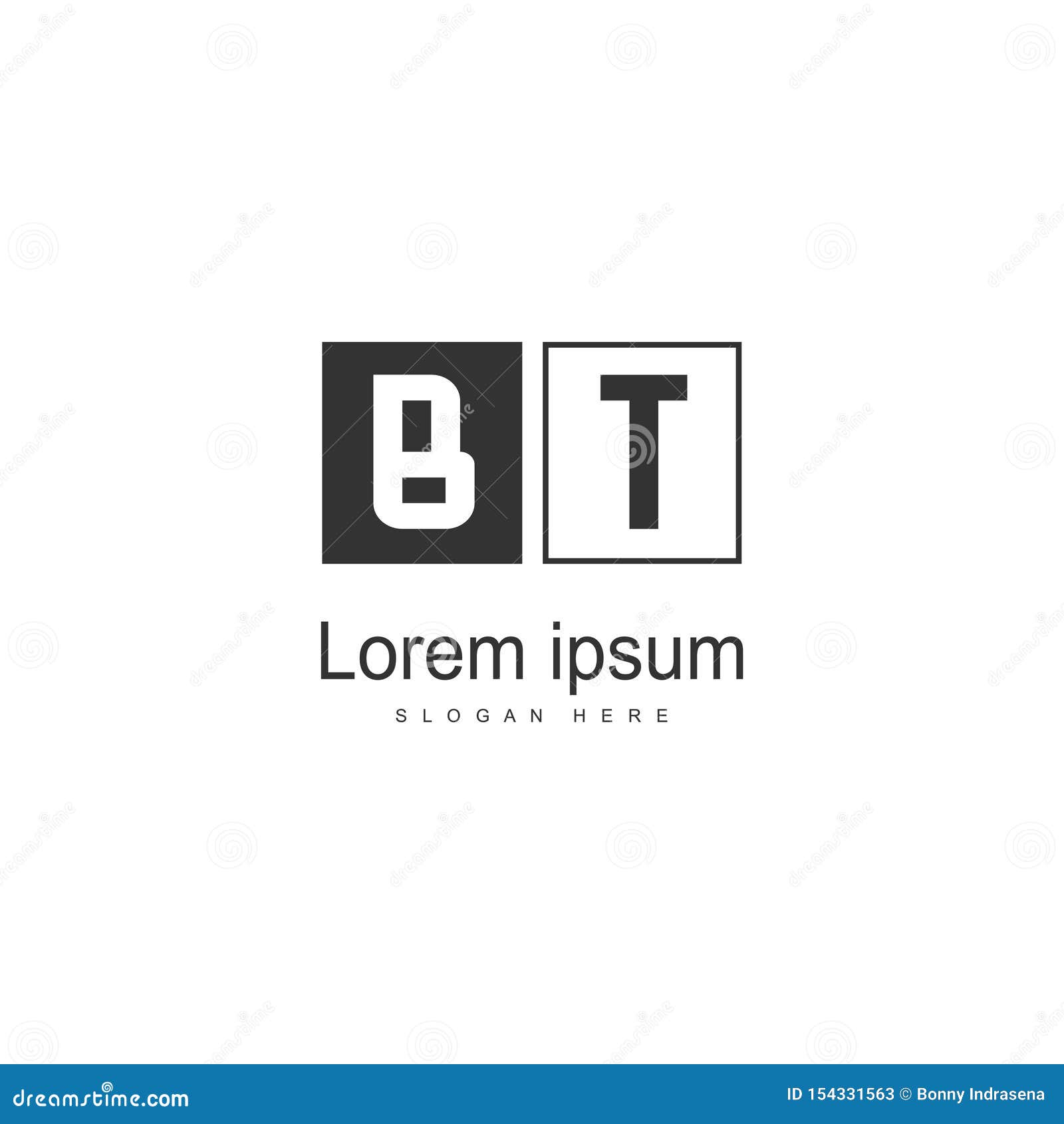 BT Letter Logo Design. Creative Modern BT Letters Icon Illustration ...