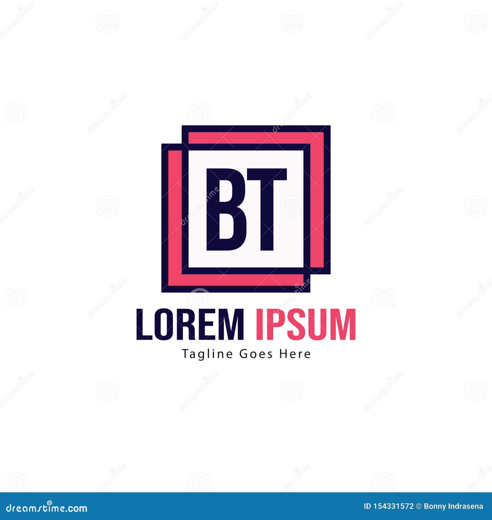 BT Letter Logo Design. Creative Modern BT Letters Icon Illustration ...