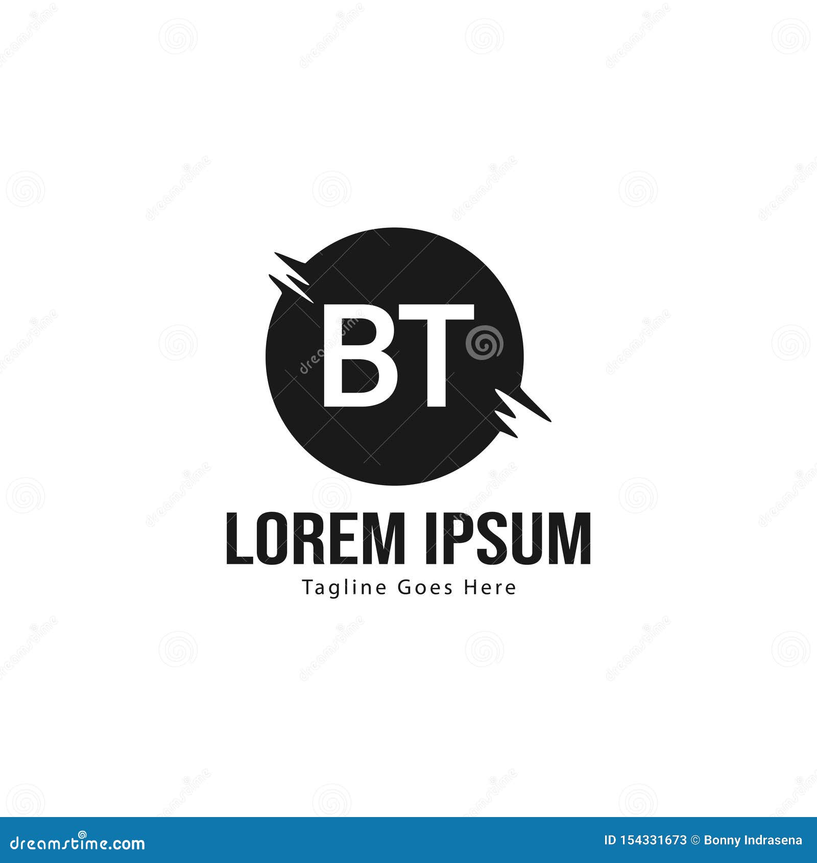 BT Letter Logo Design. Creative Modern BT Letters Icon Illustration ...