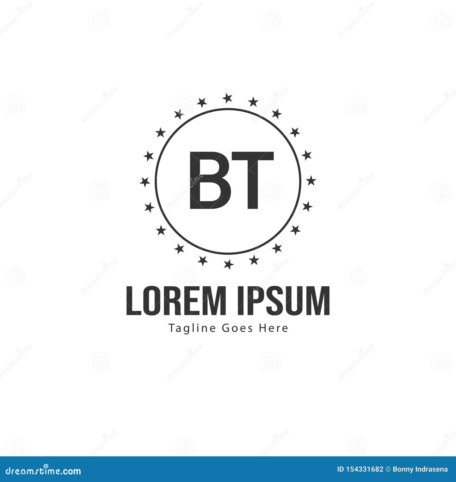 BT Letter Logo Design. Creative Modern BT Letters Icon Illustration ...