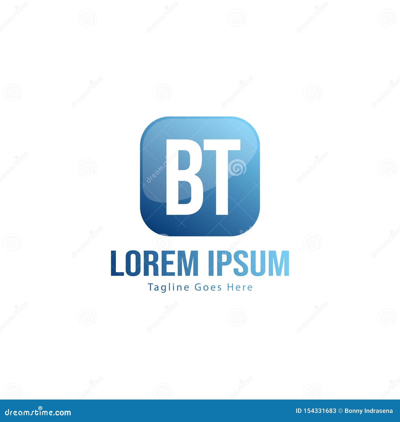 BT Letter Logo Design. Creative Modern BT Letters Icon Illustration ...