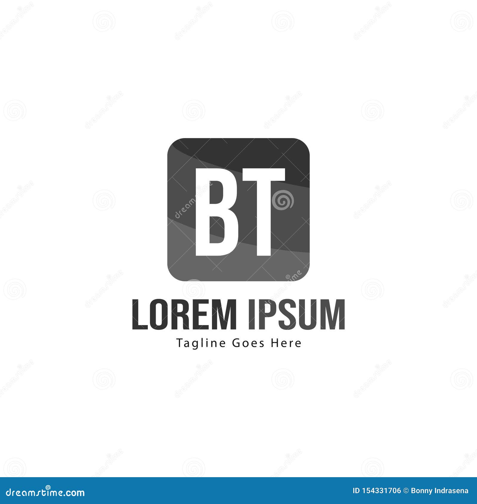 BT Letter Logo Design. Creative Modern BT Letters Icon Illustration ...