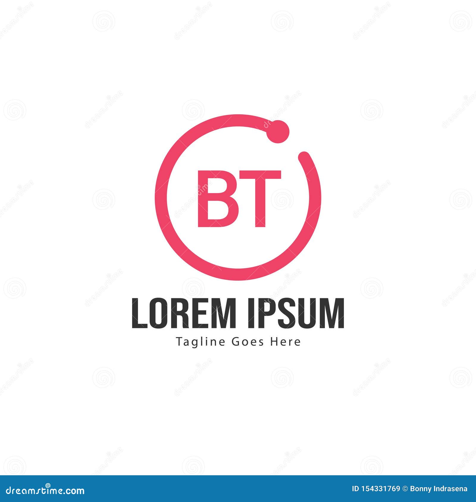 BT Letter Logo Design. Creative Modern BT Letters Icon Illustration ...
