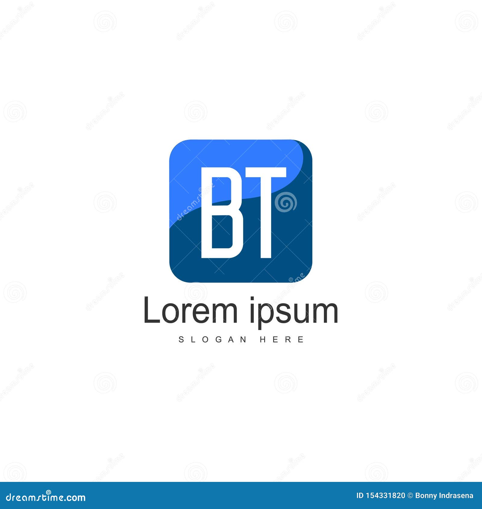 BT Letter Logo Design. Creative Modern BT Letters Icon Illustration ...