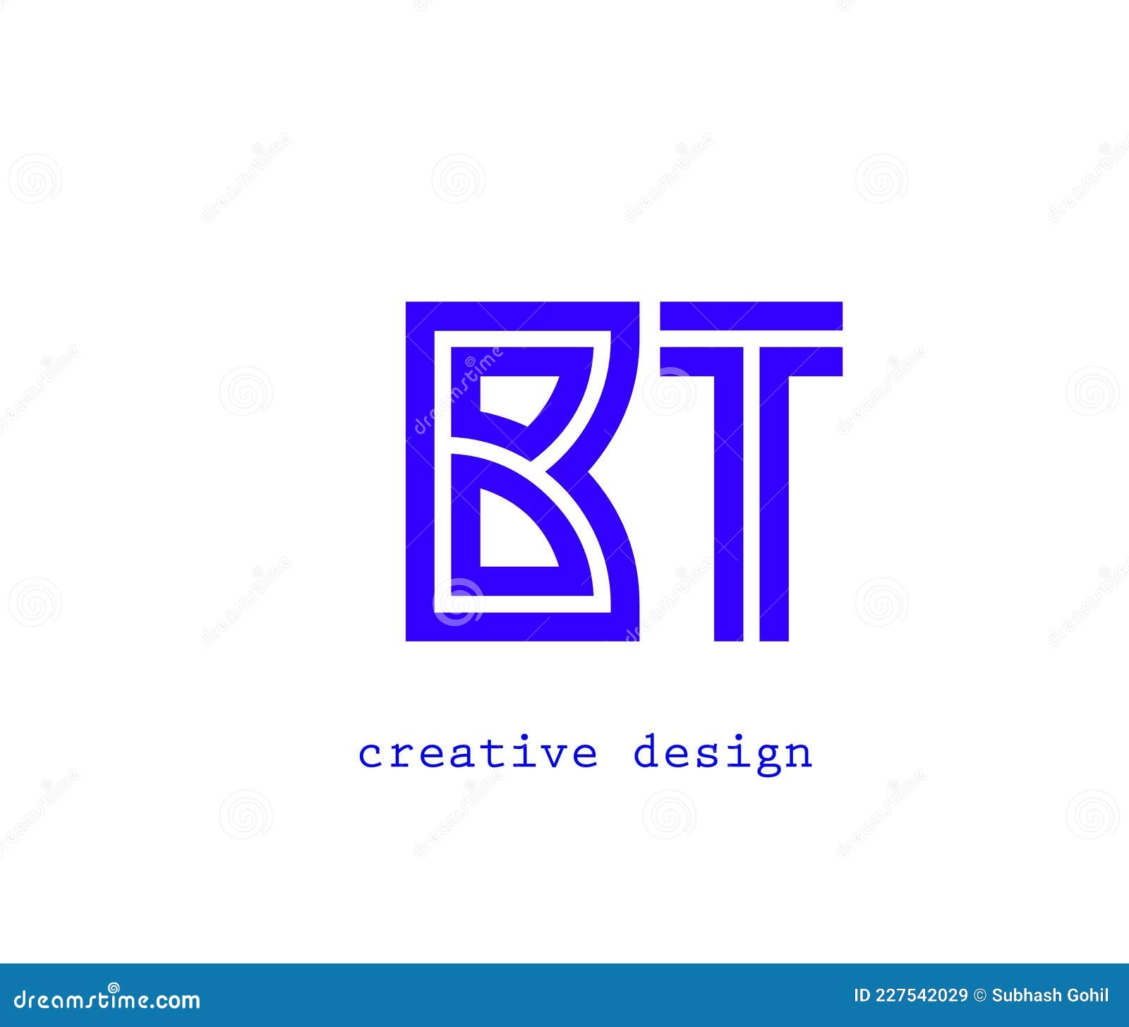 BT logo design stock illustration. Illustration of font - 227542029