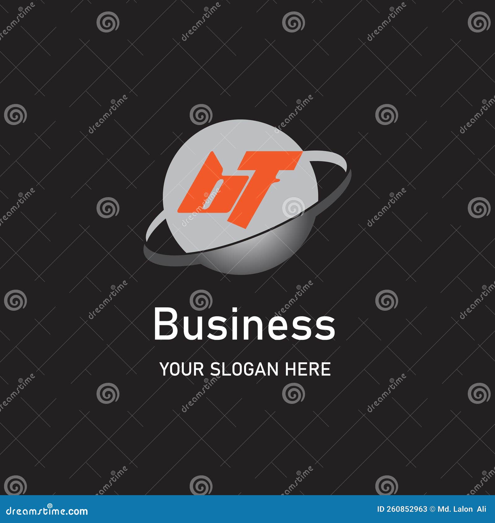 BT Text Logo Design stock vector. Illustration of signage - 260852963