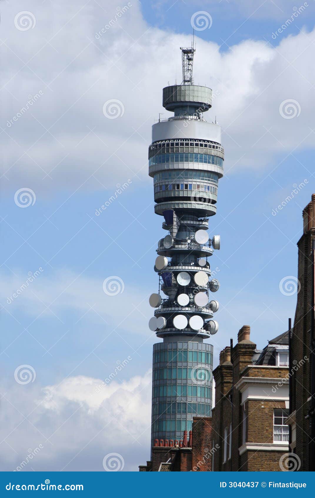 Bt tower london stock image. Image of transmitters, tower - 3040437