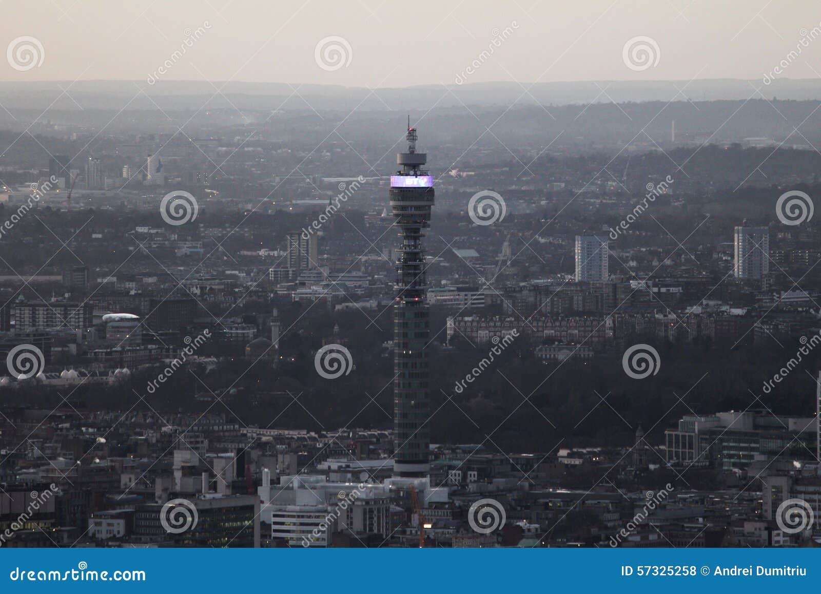BT Tower in London at Sunset Editorial Stock Photo - Image of visit ...