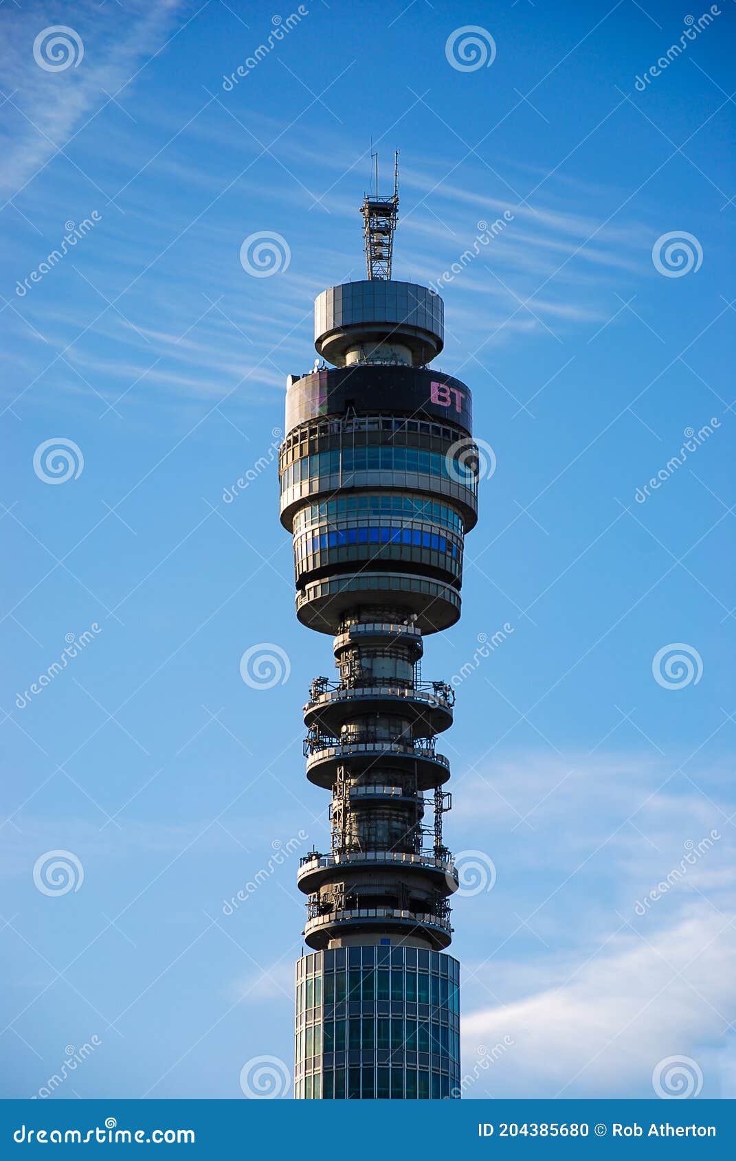 The BT Tower Overlooking London Editorial Image - Image of ...