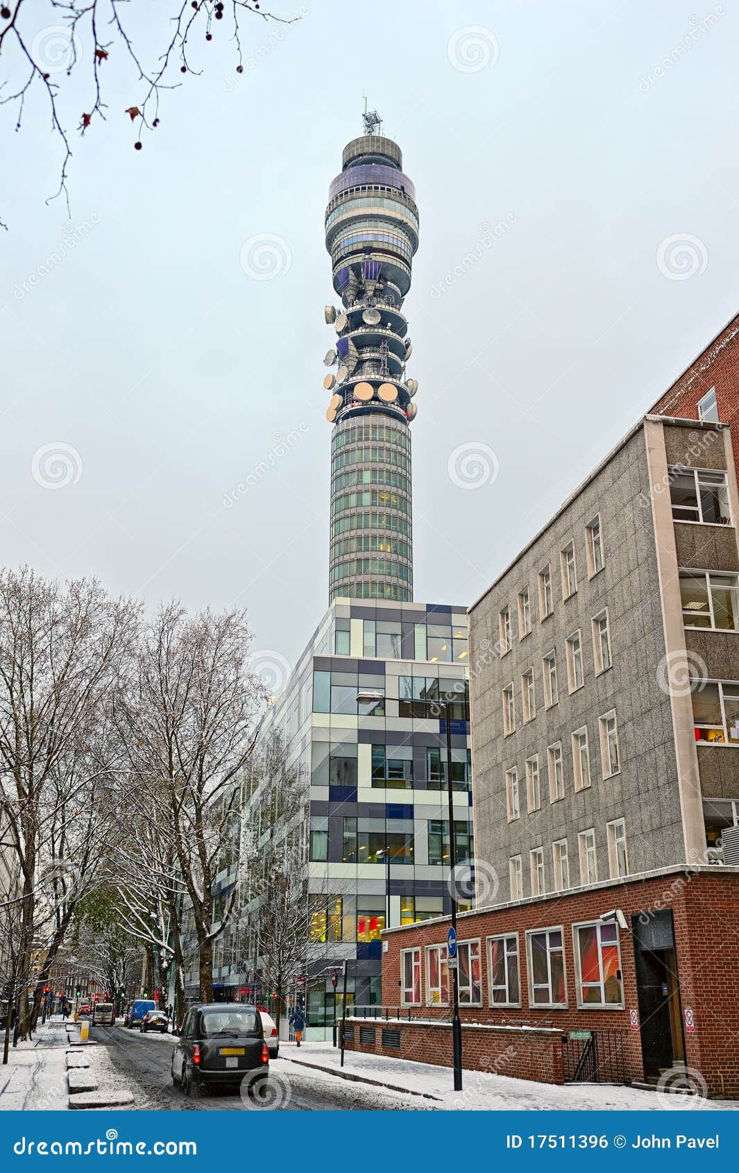 BT Tower (Post Office or Telecom Tower) London Stock Photo - Image of ...