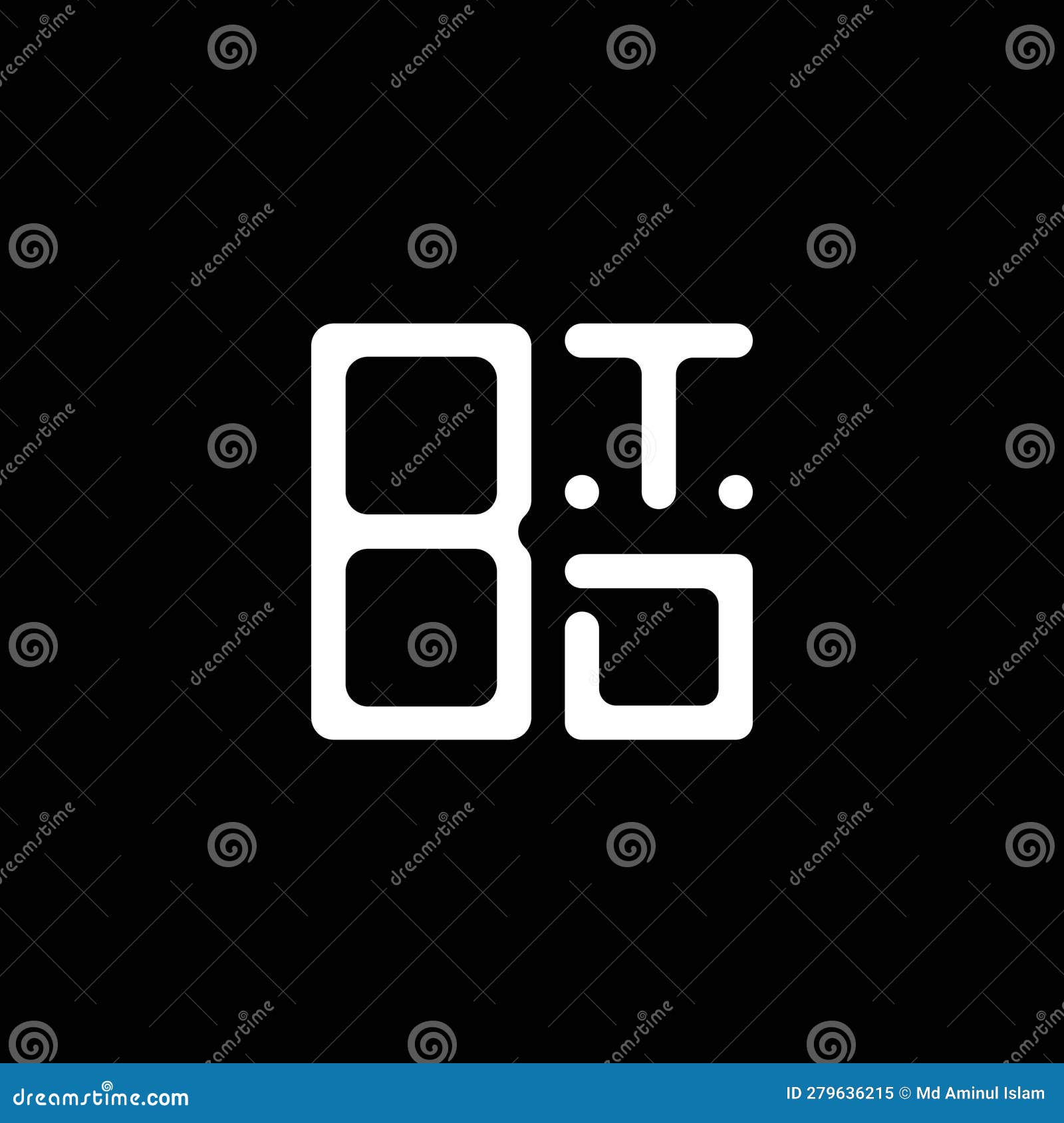 BTD Letter Logo Creative Design with Vector Graphic, BTD Stock Vector ...