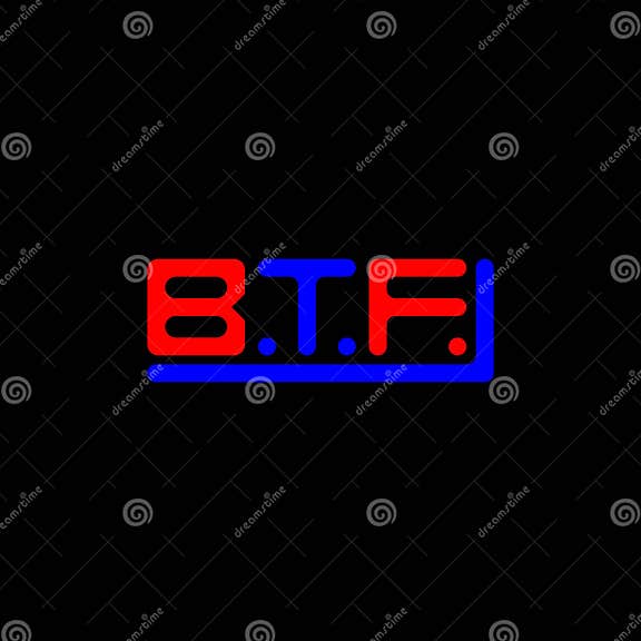 BTF Letter Logo Creative Design with Vector Graphic, BTF Stock Vector ...