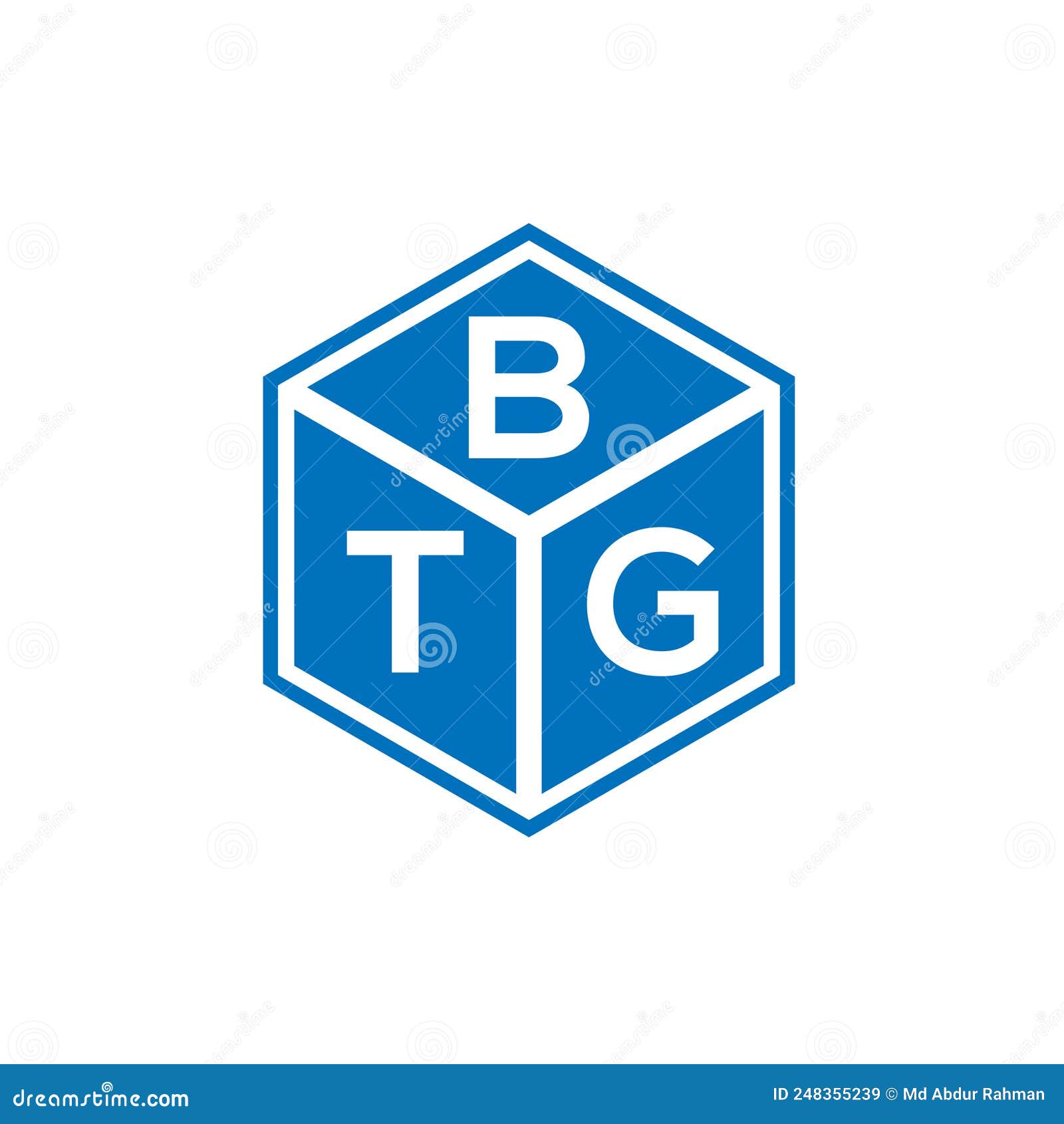 BTG Letter Logo Design on Black Background. BTG Creative Initials ...