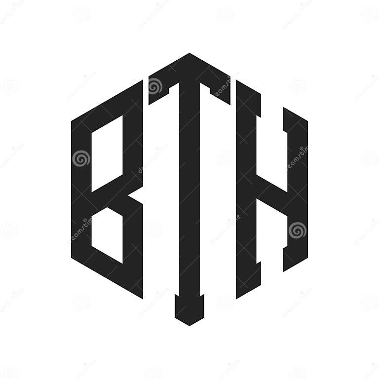 BTH Logo Design. Initial Letter BTH Monogram Logo Using Hexagon Shape ...