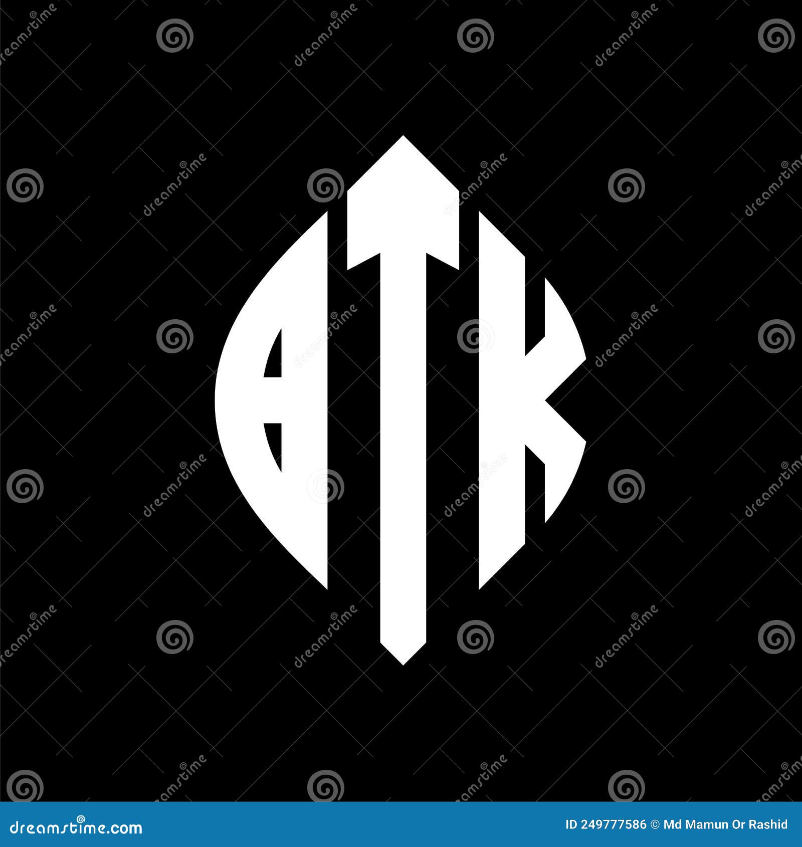 BTK Circle Letter Logo Design with Circle and Ellipse Shape. BTK ...