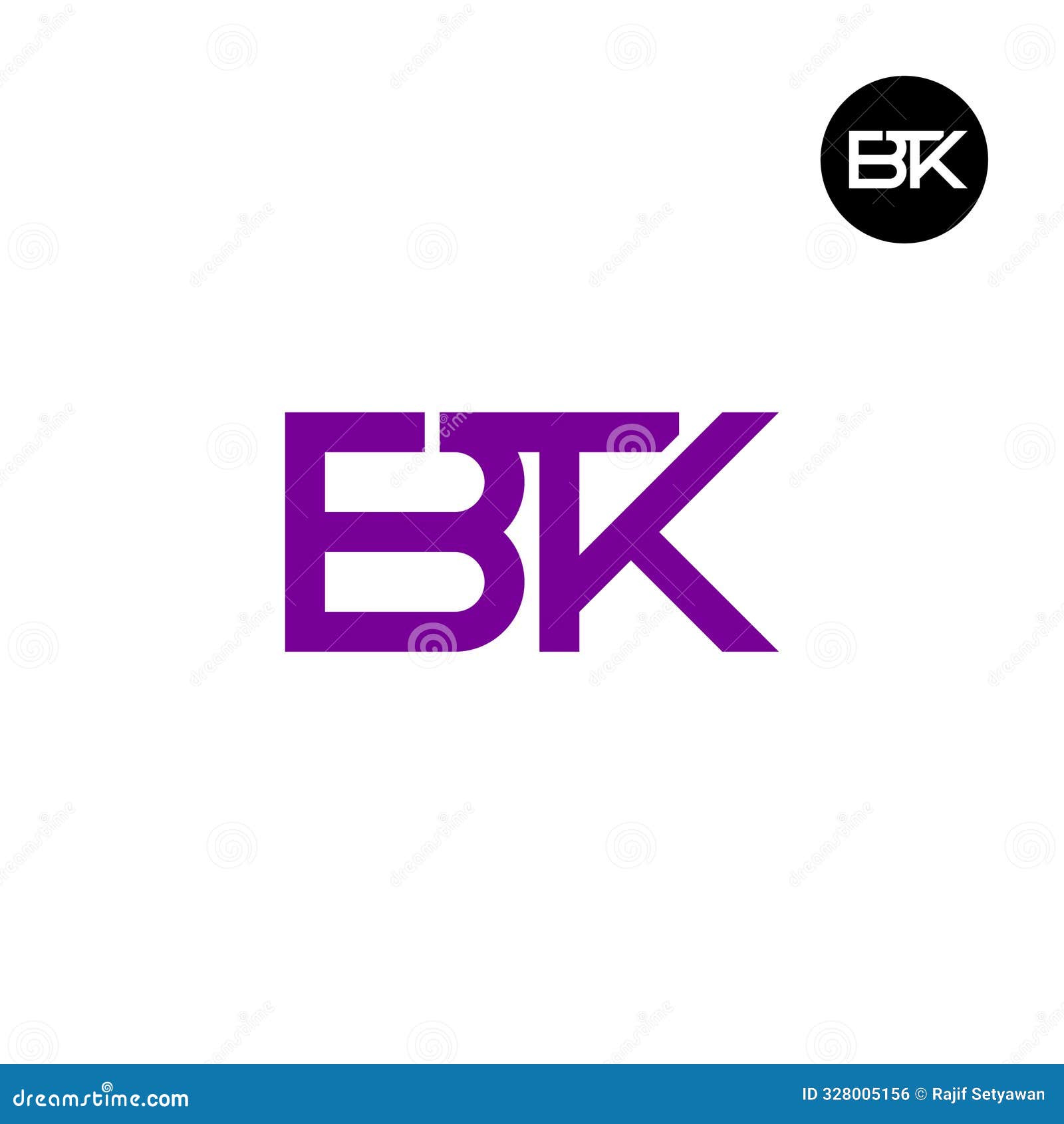 BTK Logo Letter Monogram Design Stock Vector - Illustration of ...