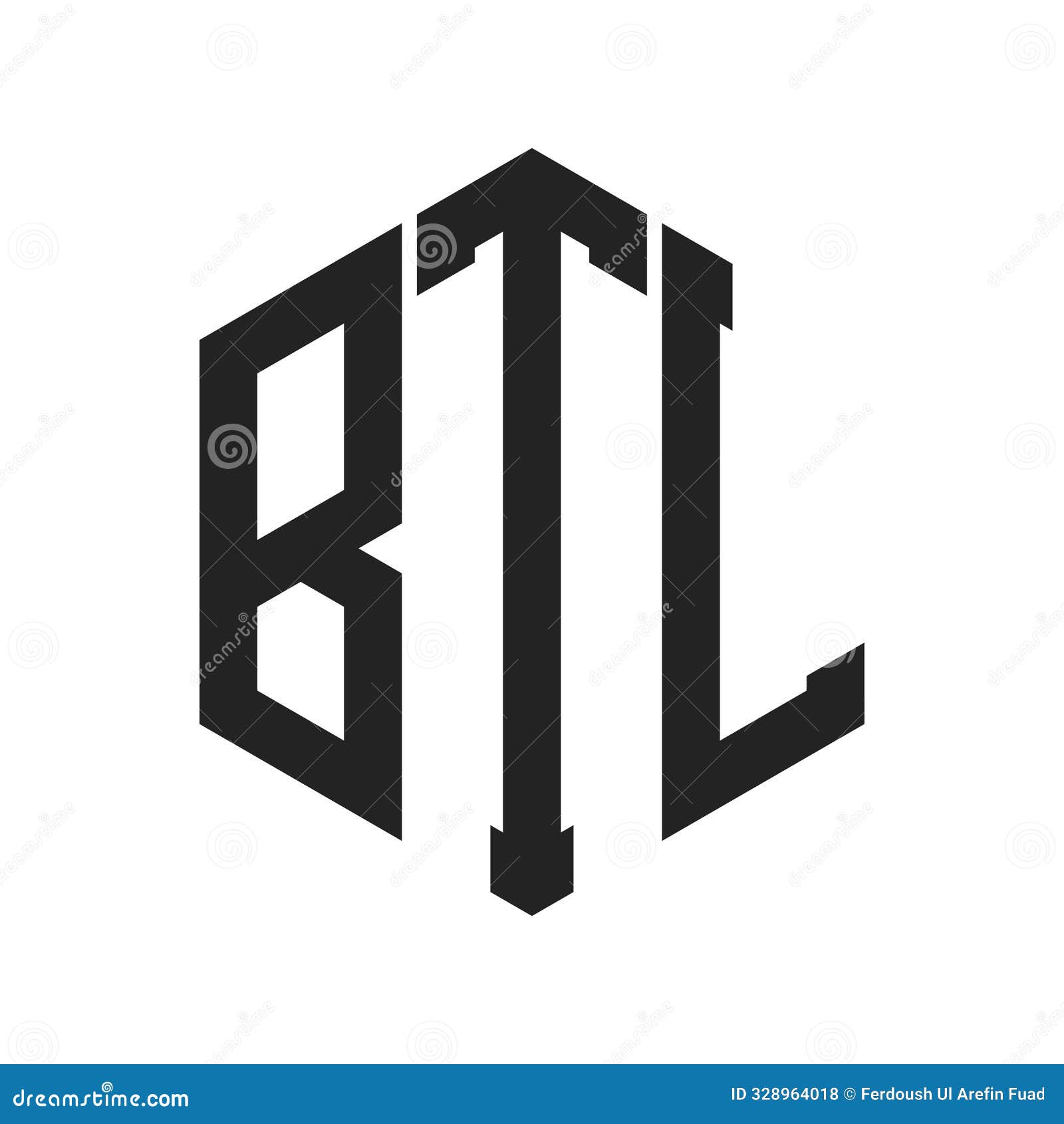 BTL Logo Design. Initial Letter BTL Monogram Logo Using Hexagon Shape ...