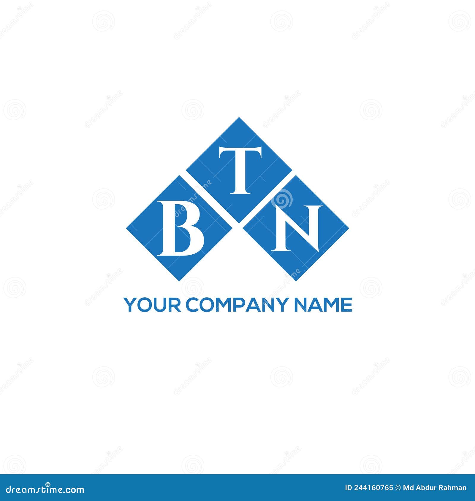 BTN Letter Logo Design on White Background. BTN Creative Initials ...