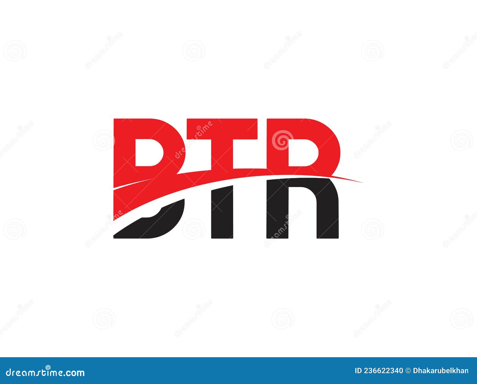 Btr Letter Initial Logo Design Vector Illustratie Vector Illustratie ...