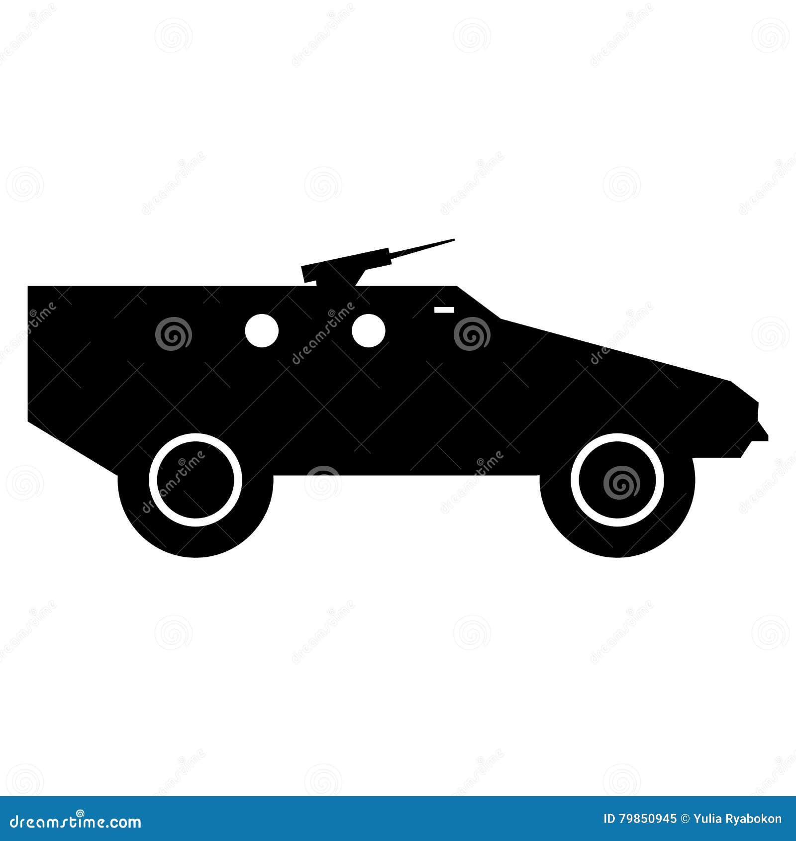 Btr Simple Icon Cartoon Vector | CartoonDealer.com #79850945