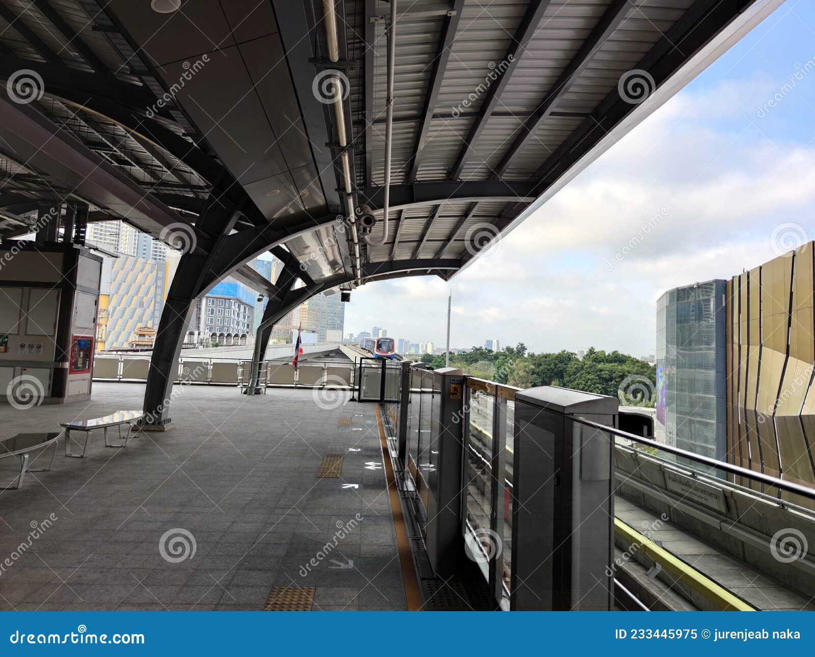 BTS, Electric Train in Bangkok, Public Transportation Stock Image ...