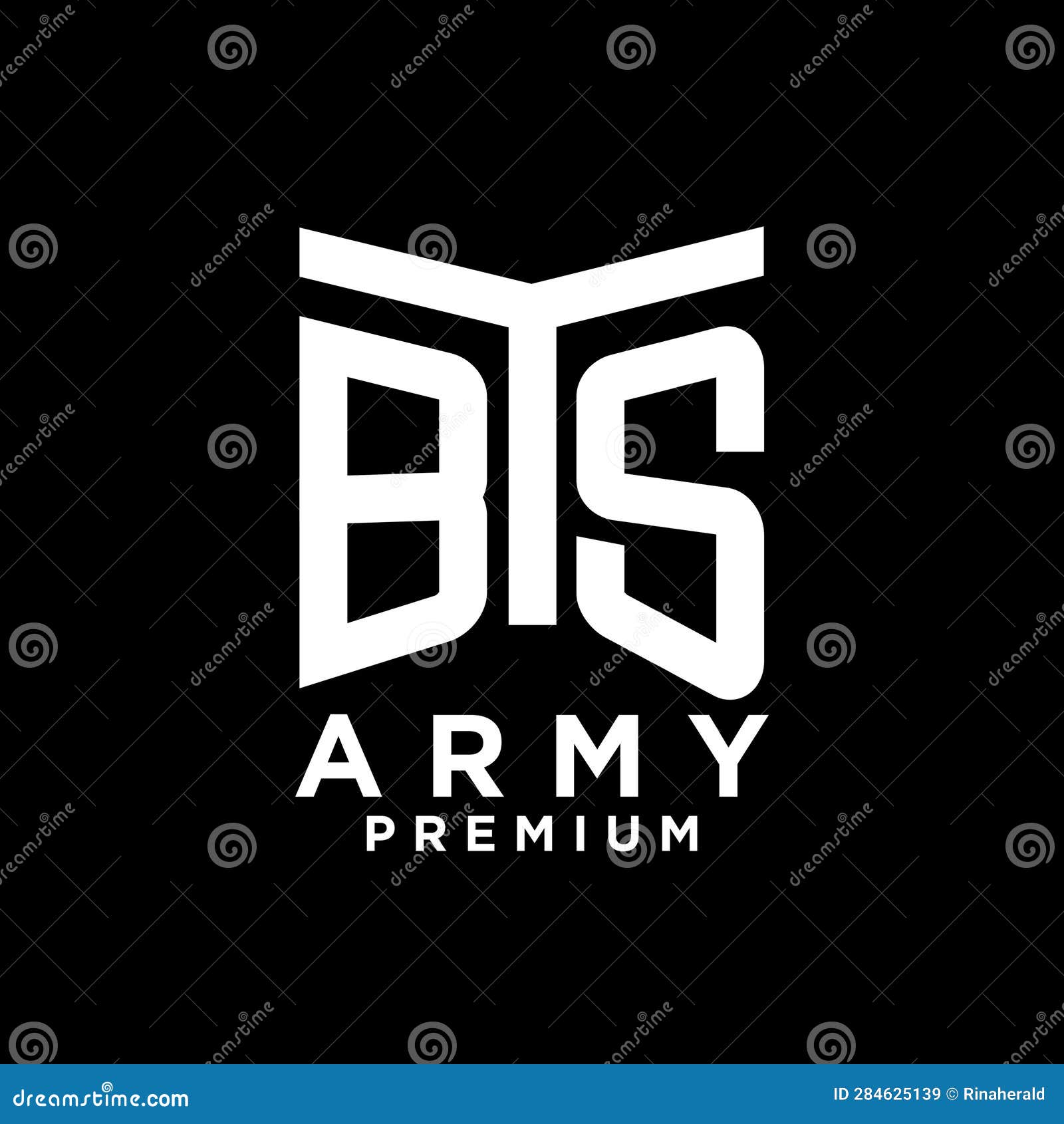 BTS Letter Logo Icon Design Stock Vector - Illustration of abstract ...