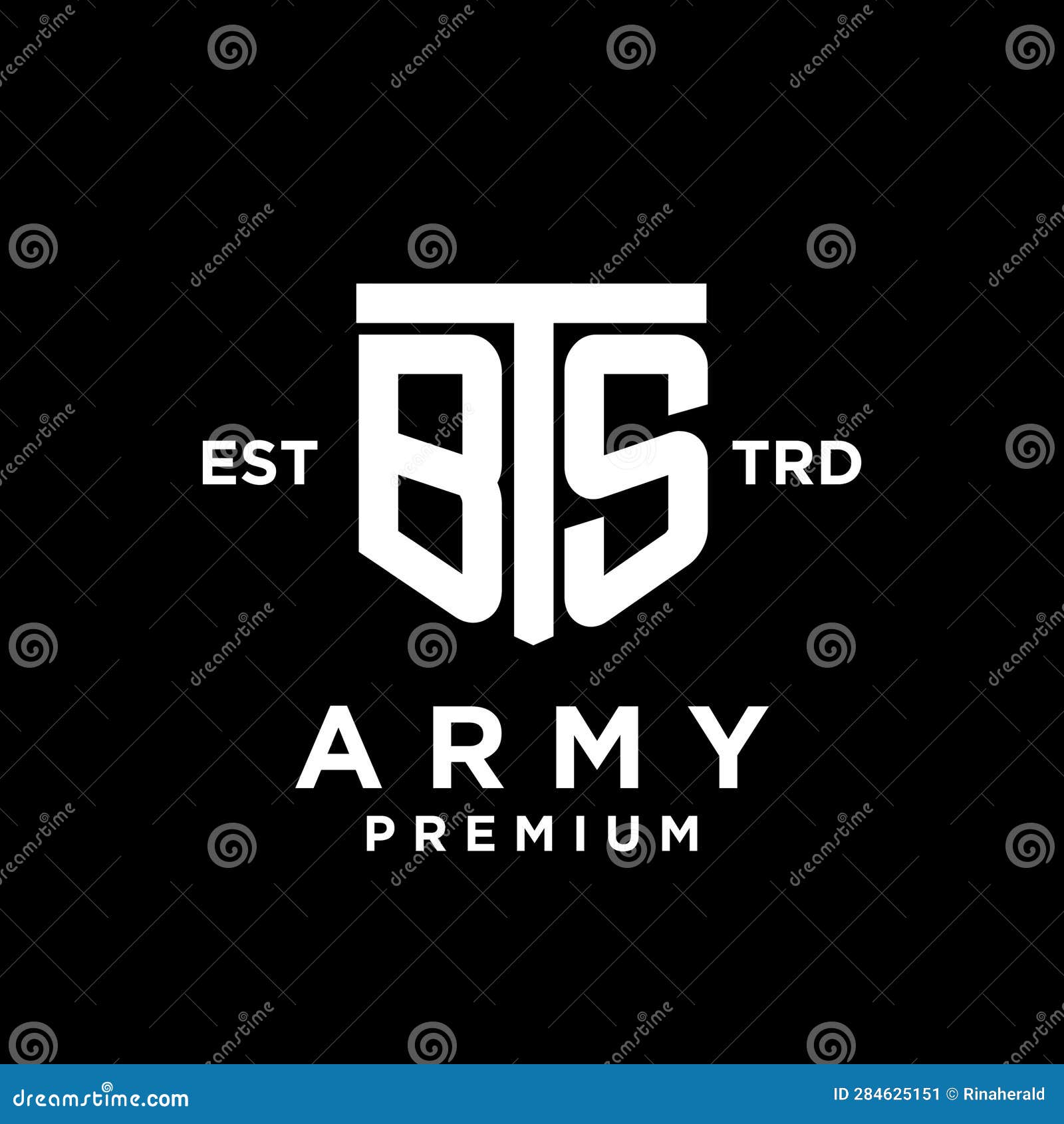 BTS Letter Logo Icon Design Stock Vector - Illustration of emblem ...