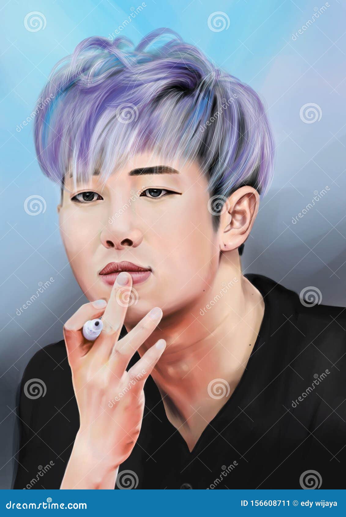 Bts Rap Monster Korean Singer Boyband Editorial Photo - Illustration of ...