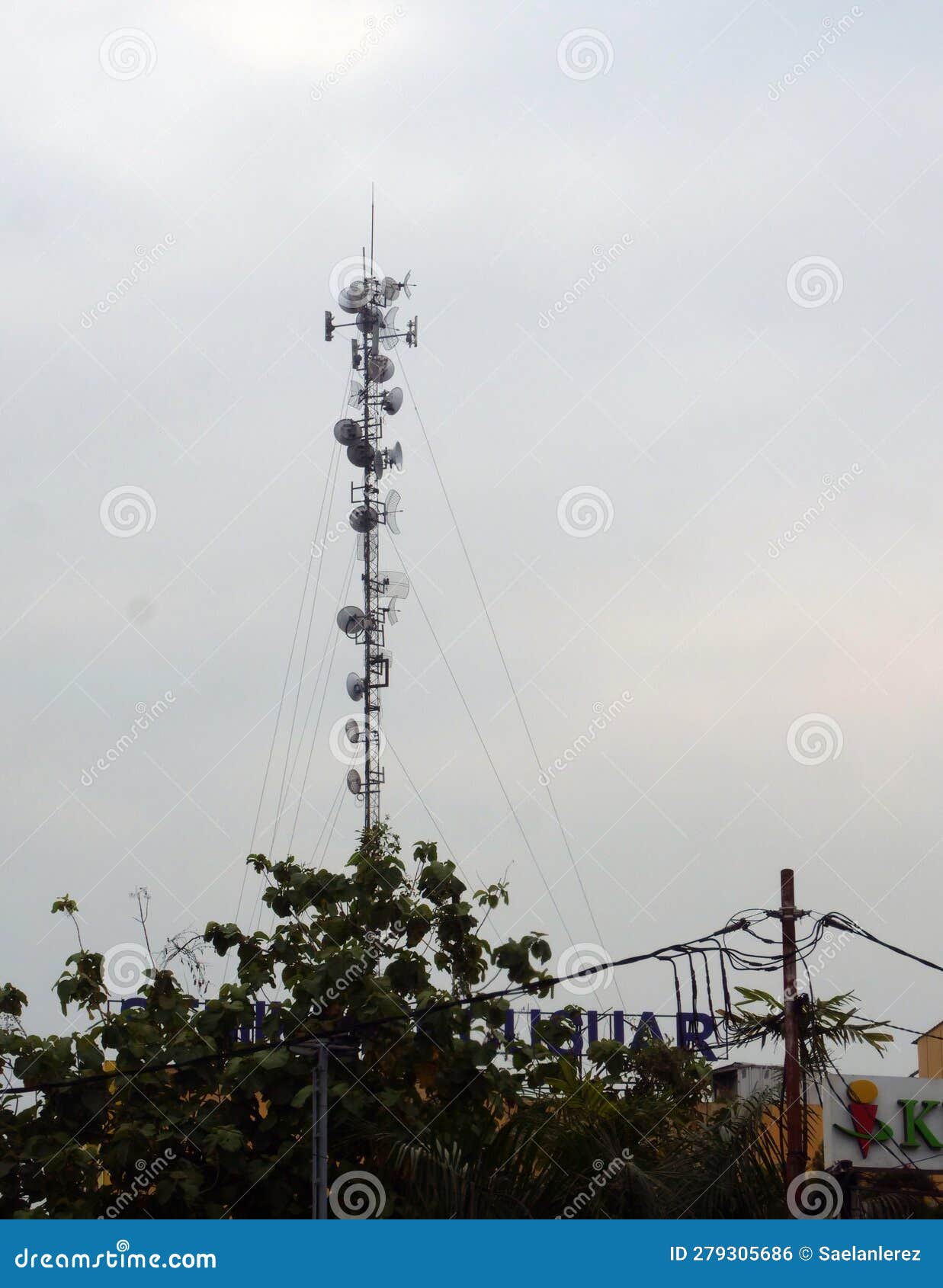 BTS Telecommunication stock photo. Image of machine - 279305686