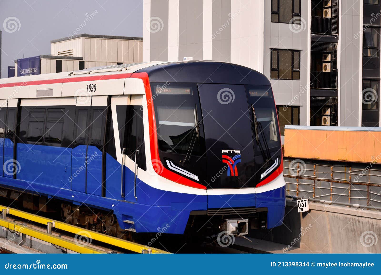 The BTS Train Runs To Serve the Public. Stock Photo - Image of serve ...