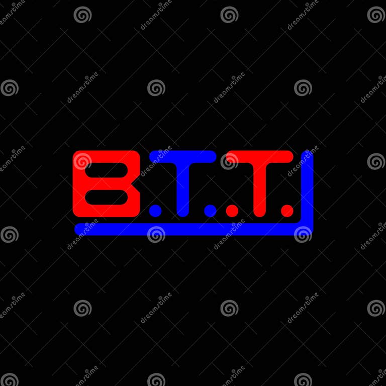 BTT Letter Logo Creative Design with Vector Graphic, BTT Stock Vector ...