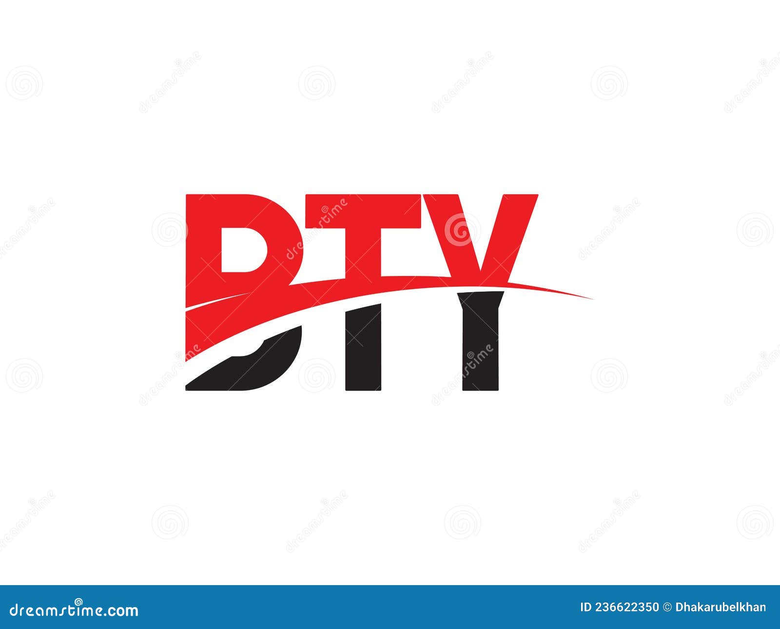 BTY Letter Initial Logo Design Vector Illustration Stock Vector ...